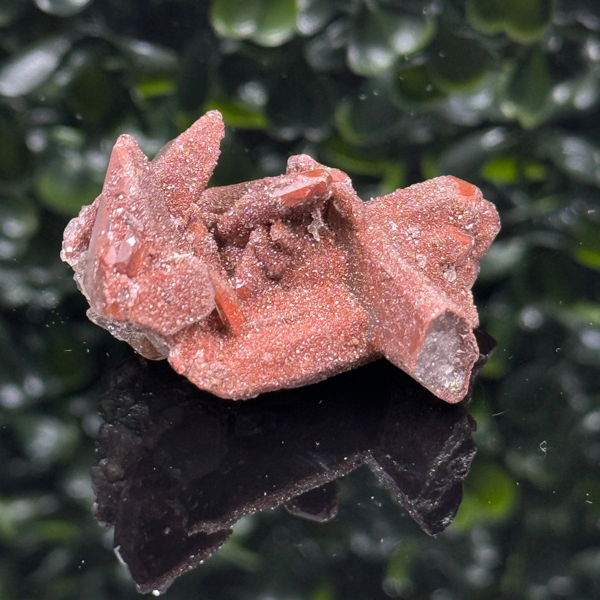 Red Hematite Quartz Cluster from Morocco – VAEL Designs